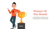 Winner Of The Month PowerPoint and Google Slides Templates