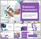Professional Bio Presentation PowerPoint Template Slide