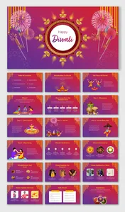 Editable Slide On Diwali PowerPoint Presentation Template