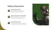 Military PowerPoint Template for Defense Presentations