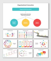 Editable Levels Of Organization Chart PowerPoint Slide