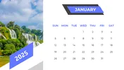 Get 2025 Printable Calendar By Month PPT And Canva Template