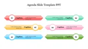 Multicolored Agenda Slide Template PPT and Google Slides