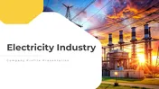 Electricity Industry Company Profile Google Slides