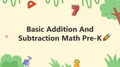 Basic Addition And Subtraction Math Pre K Google Slides