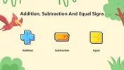 Basic Addition And Subtraction Math Pre K Google Slides