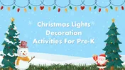 Christmas Lights Decoration Activities For Pre K PPT