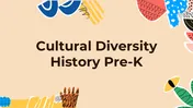 Cultural Diversity History Pre K Google Slides And PPT