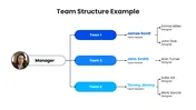 Get Our Team Structure Example PowerPoint And Google Slides