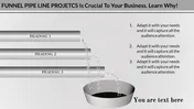 Effective Multicolor Pipeline PowerPoint Template Slide