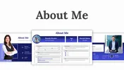 Simple About Me PowerPoint Template for Profiles