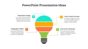 PowerPoint How To Open Design Ideas Slide-Four Node