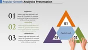 Multicolor 3D Triangle Template Infographic PPT Slide