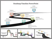 Best PowerPoint Roadmap SmartArt Presentation Template