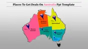 Free Editable Map of Australia PPT Template & Google Slides