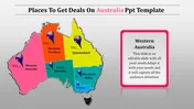 Free Editable Map of Australia PPT Template & Google Slides