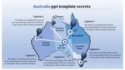 Free Editable Map of Australia PPT Template & Google Slides