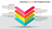 Colorful progress Chevron ppt templates - arrow