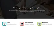 Customized Mission Impossible PowerPoint Template Design