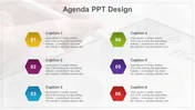 Agenda PPT Design Template and Google Slides - Multi-Color