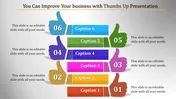 Stunning Thumbs Up Slide Presentation Template PPT