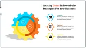 Rotating Gears PowerPoint template and Google Slides Themes