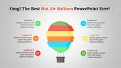 Attractive Hot Air Balloon Template Slide Presentation