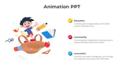 Celebration Animation PowerPoint Template and Google Slides