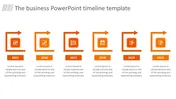 Elegant Microsoft PowerPoint SmartArt Timeline