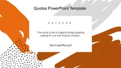 Elegant Callout Quotes PowerPoint Template Slide PPT