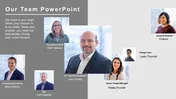 Editable Meet the Team PowerPoint Template and Google Slides