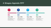 Editable Agenda Template Slides With Six Nodes Model