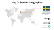 Get! Map Of Sweden Infographics PowerPoint Presentation