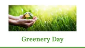 Shop Now! Amazing Greenery Day PowerPoint Template