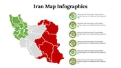 Explore Now! Iran Map Infographics PowerPoint Template