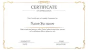 Download Certificate PowerPoint And Google Slides Templates