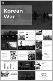 Korean War PPT Presentation And Google Slides Themes