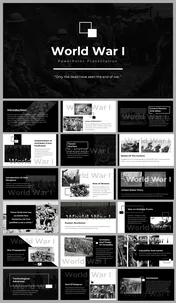 War Theme PowerPoint Presentation Template and Google Slides