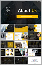 Buy Now! About Us PowerPoint And Google Slides Template