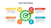 Goals Template PowerPoint - 3D Arrow Diagram Presentation