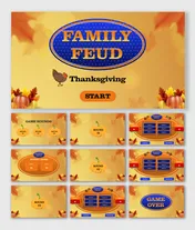 Thanksgiving Family Feud PowerPoint And Google Slides Themes