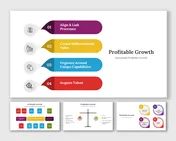 Creative Growth PPT Template Slide Design-Three Node