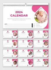PowerPoint Calendar Template 2024 and Google Slides Themes
