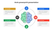 Bulb Model Brain Slides PowerPoint Template Presentation