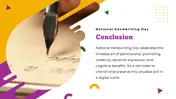 Get Now! National Handwriting Day PPT And Google Slides