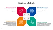 Employee Life Cycle Infographics PPT And Canva Templates
