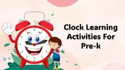 Clock Learning Activities For Pre K Canva Template