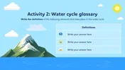 Biology Activities For Middle School The Water Cycle