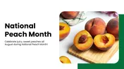 National Peach Month Presentation And Google Slides
