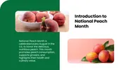 National Peach Month Presentation And Google Slides